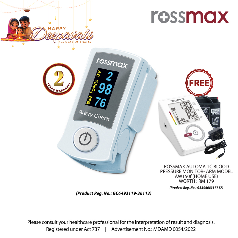 Rossmax Fingertip Pulse Oximeter – Model Sb200
