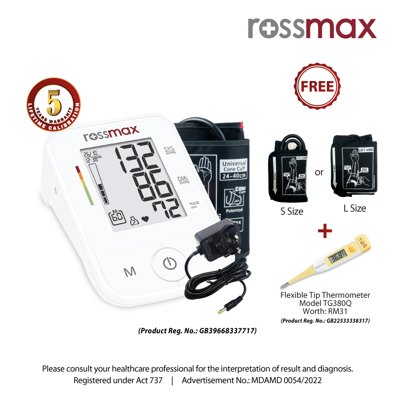 Rossmax Automatic Blood Pressure Monitor – Arm Model X3