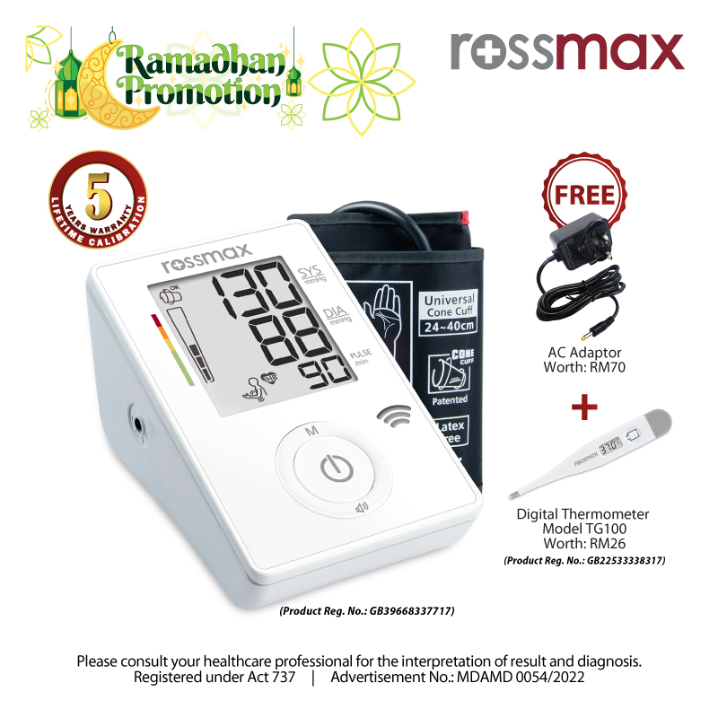 Rossmax “talking” Automatic Blood Pressure Monitor – Arm Model Cf175f