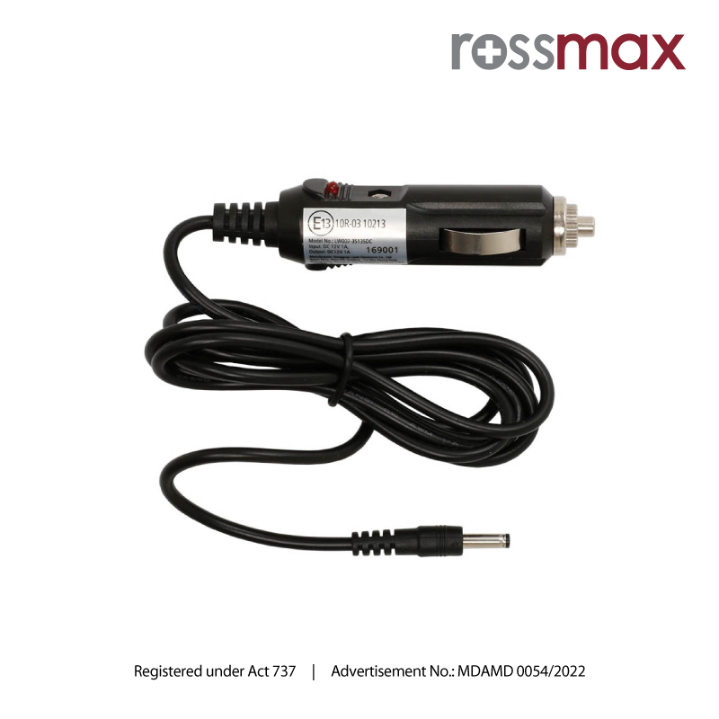 Rossmax Car Charger For Model Nb60
