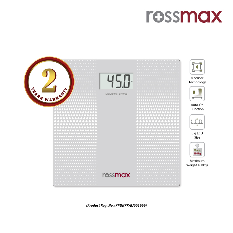Rossmax Glass Personal Scale Super Slim / Electronic – Model Wb101
